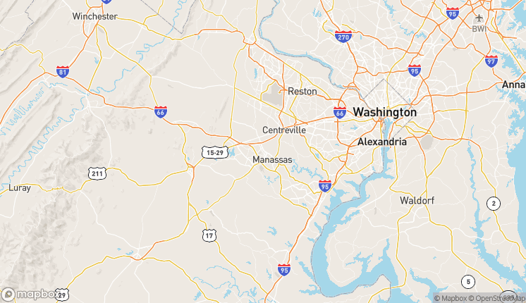 Manassas Va Zip Code Map - United States Map